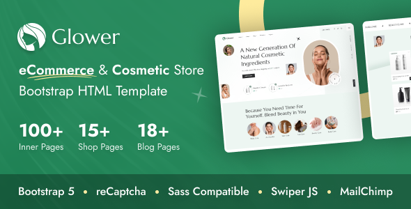 Glower: Shop & eCommerce HTML Template | IndianCoder